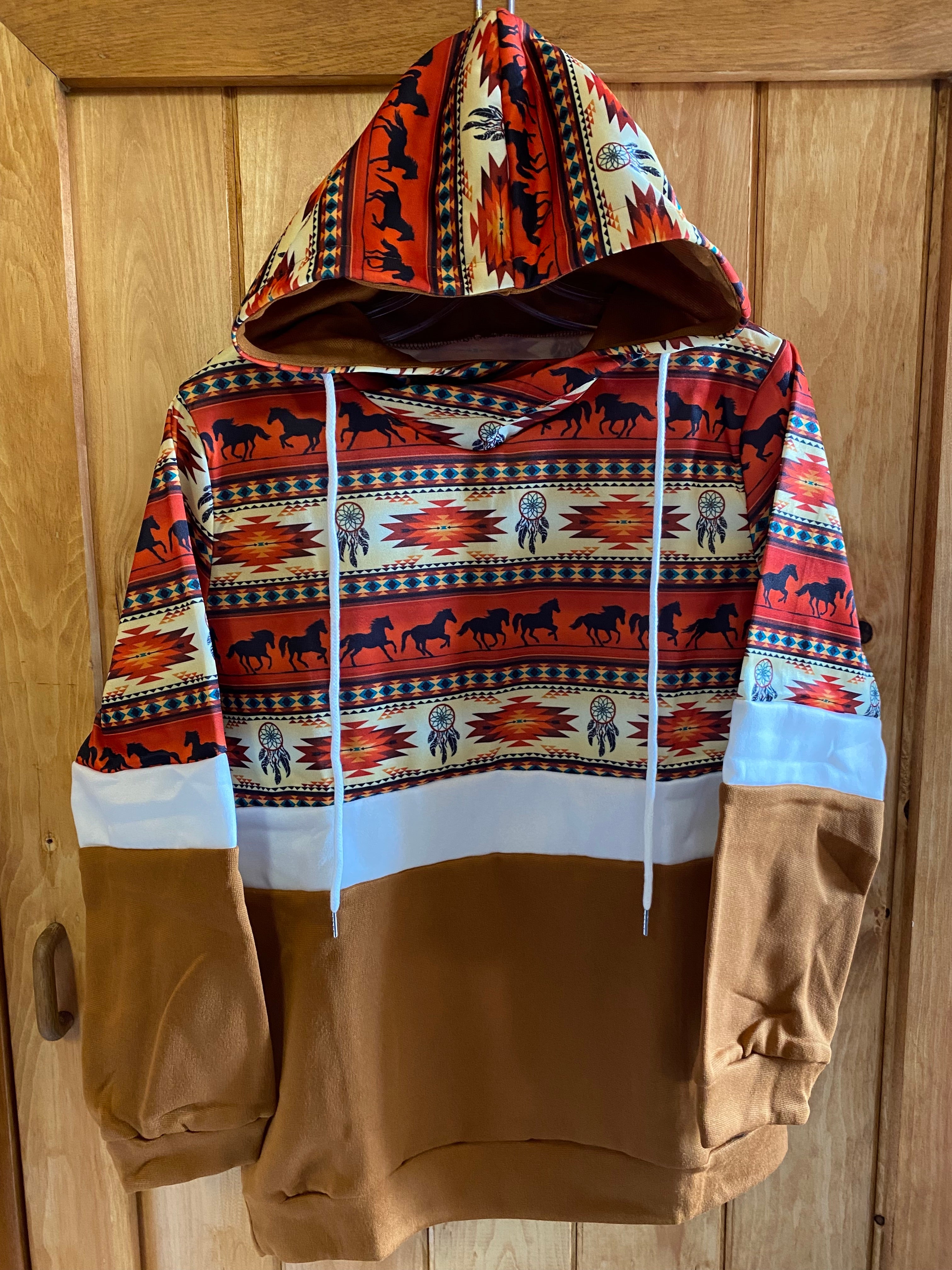 Western Themed Barn Hoodie – Baker's Saddlery